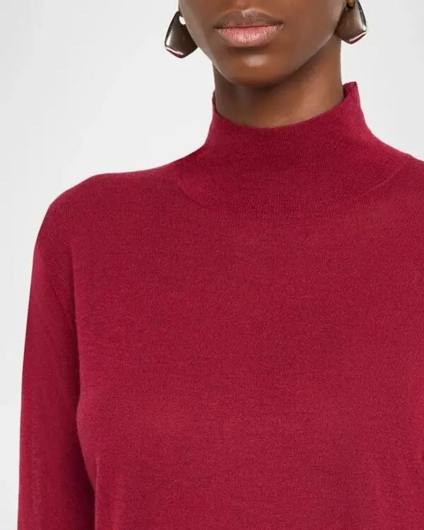 JOSEPH Cashmere Mock-neck Pullover Sweater