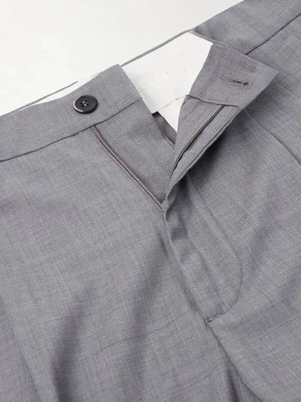 Barena Venezia Straight-leg Pleated Virgin Wool Suit Trousers