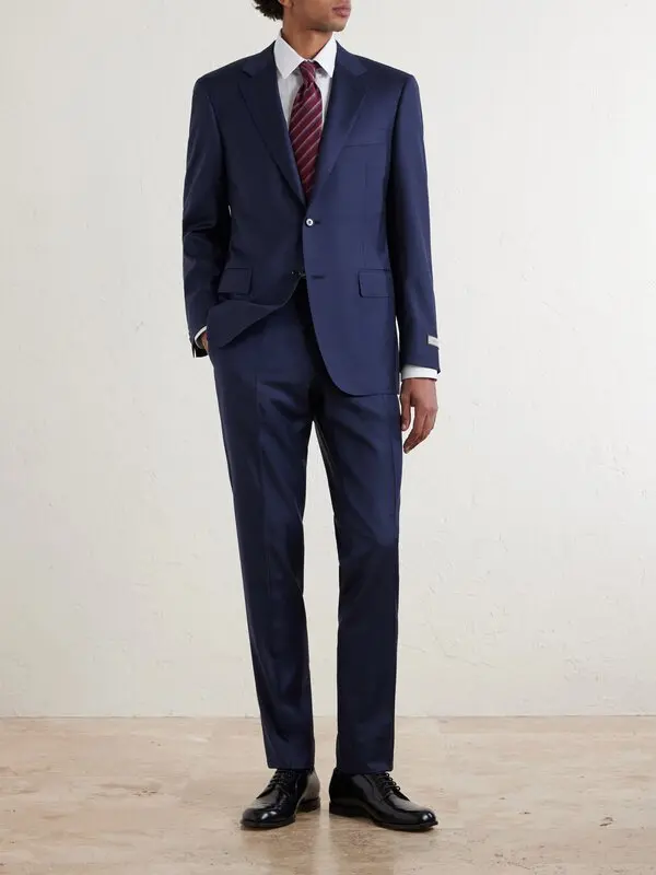 Canali Puppytooth Wool Suit Jacket