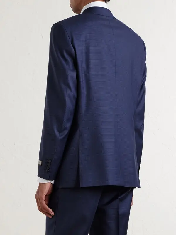 Canali Puppytooth Wool Suit Jacket