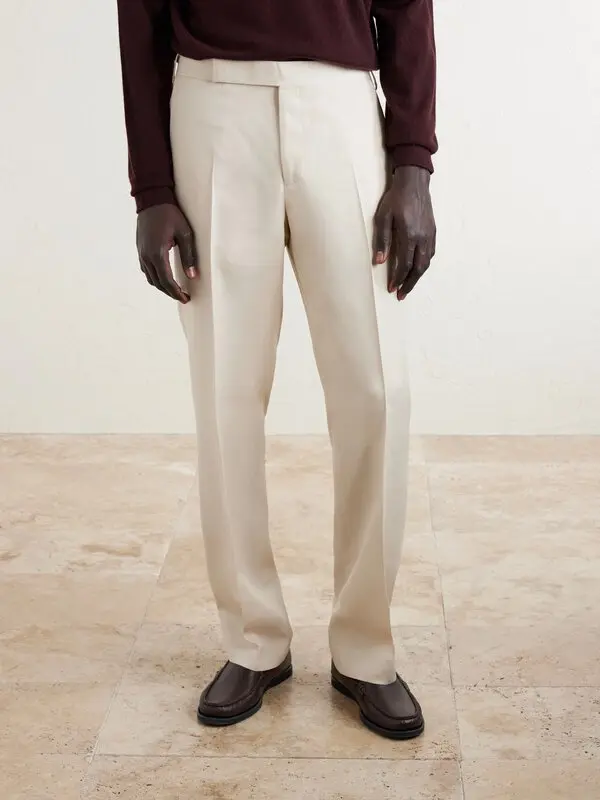 LARDINI Straight-leg Trousers - Neutrals