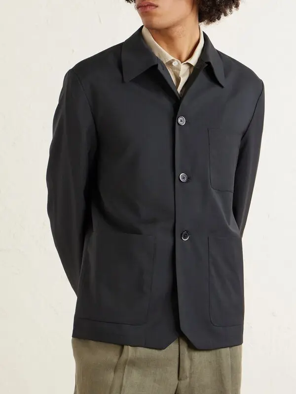 Barena Venezia Virgin Wool Overshirt - Gray