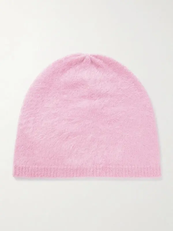 LISA YANG Brushed Cashmere Beanie - Pink