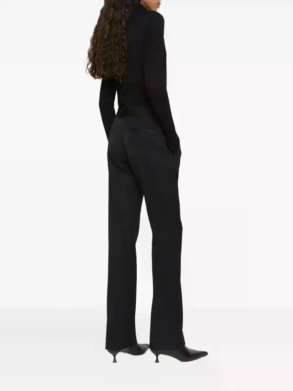 Burberry Grain De Poudre Wool Trousers
