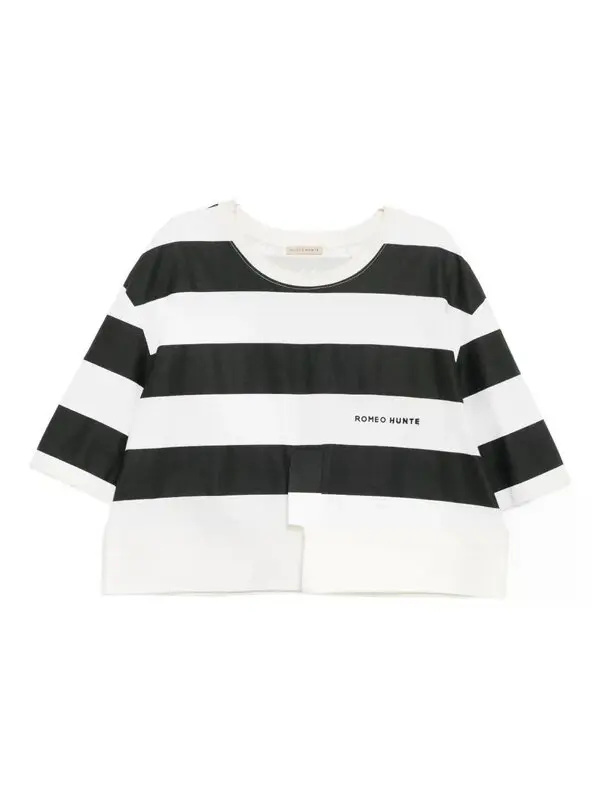 ROMEO HUNTE Fragment Striped T-shirt