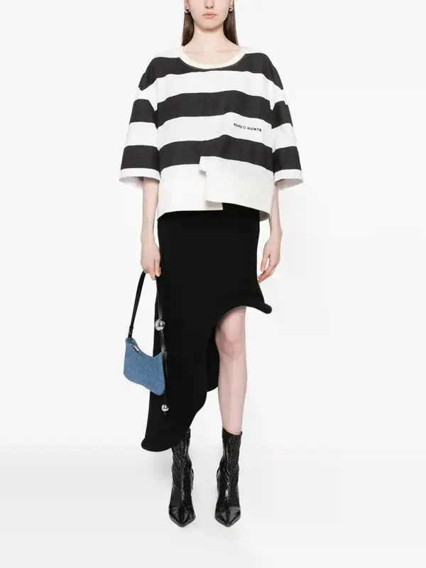 ROMEO HUNTE Fragment Striped T-shirt
