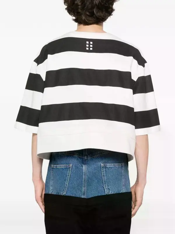 ROMEO HUNTE Fragment Striped T-shirt