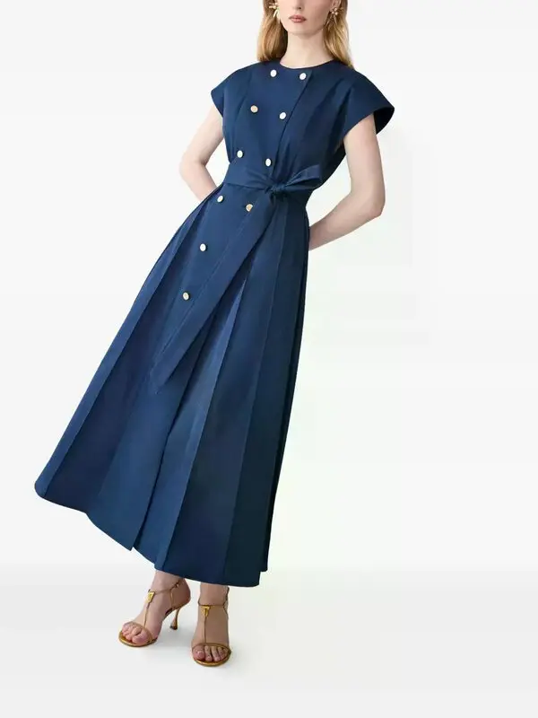 Carolina Herrera Double-breasted Midi Dress With Sash