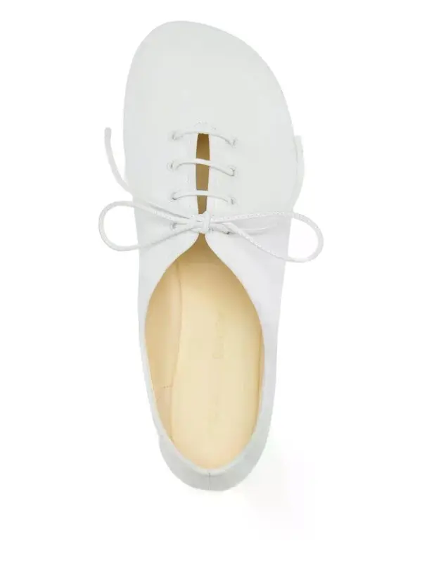 Proenza Schouler Glove Lace-up Ballerina Flats - White