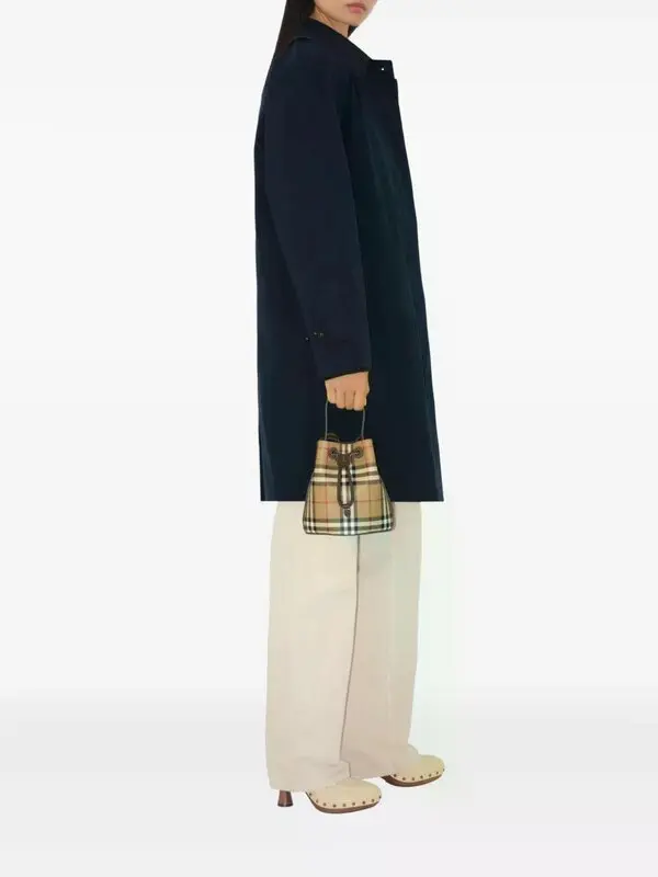 Burberry The Camden Heritage Car Coat - Blue