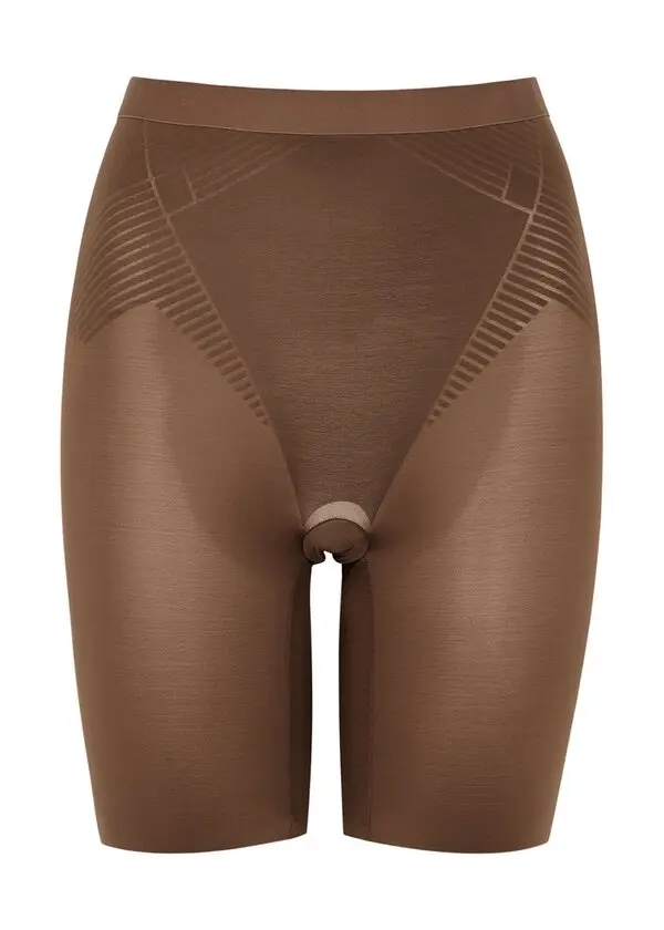 Spanx Thinstincts 2.0 Mid-thigh Shorts - Brown