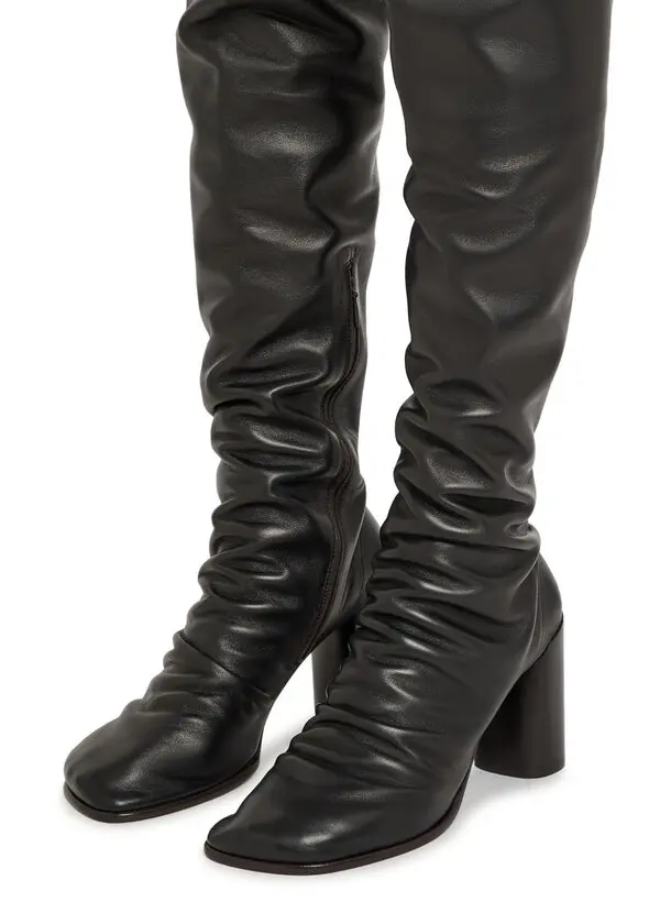 LEMAIRE 80 Leather Over-the-knee Boots