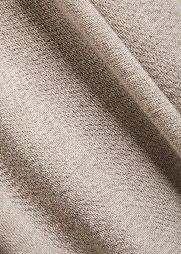 Nn07 Emerson Melange Wool Polo Shirt - Ecru