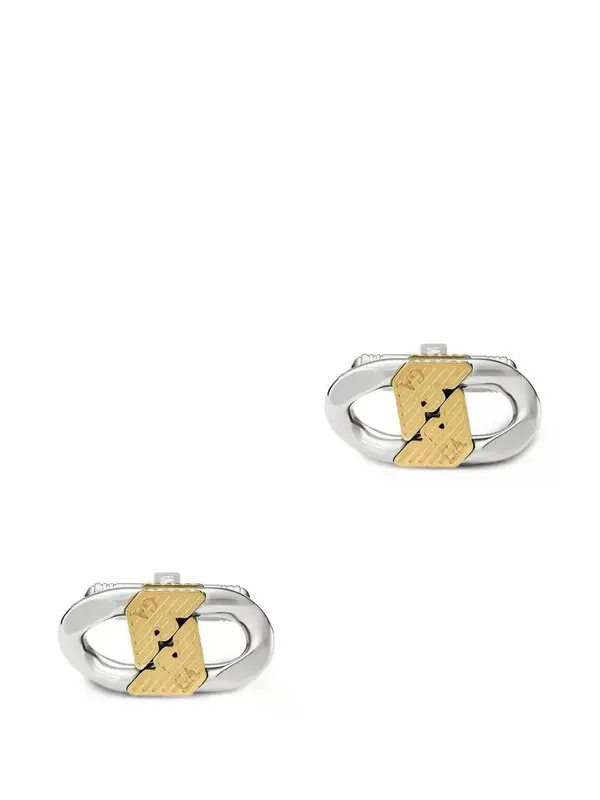 Emporio Armani Logo-detail Cufflinks - Silver