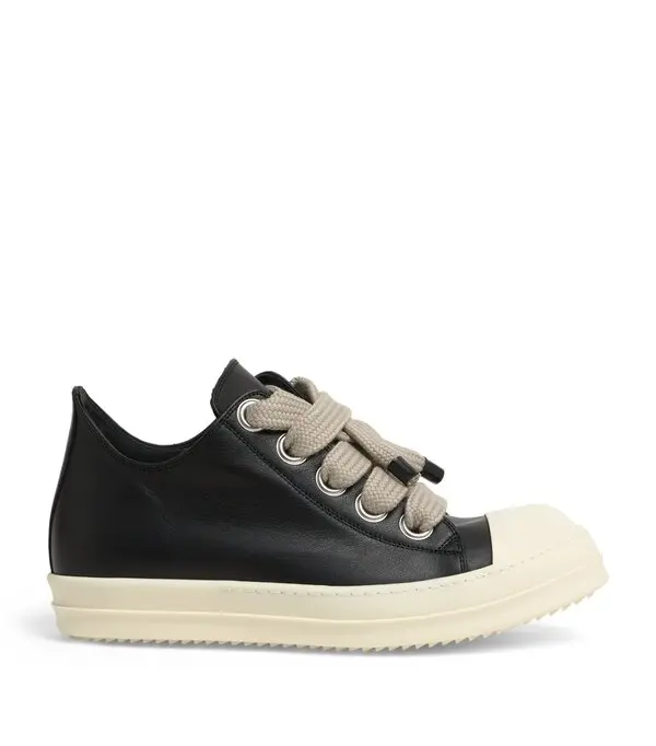 Rick Owens Leather Jumbo Low-top Sneakers