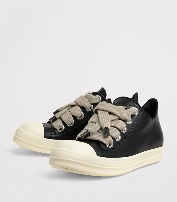 Rick Owens Leather Jumbo Low-top Sneakers