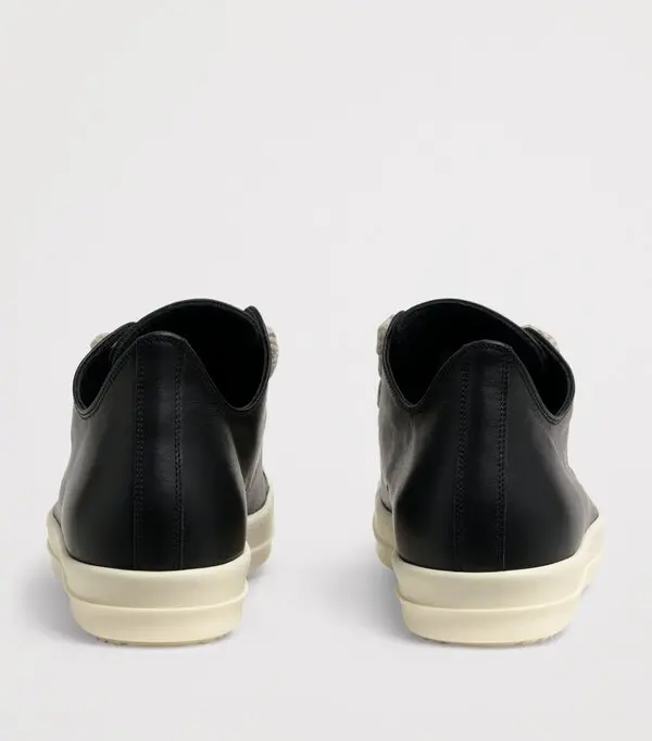 Rick Owens Leather Jumbo Low-top Sneakers