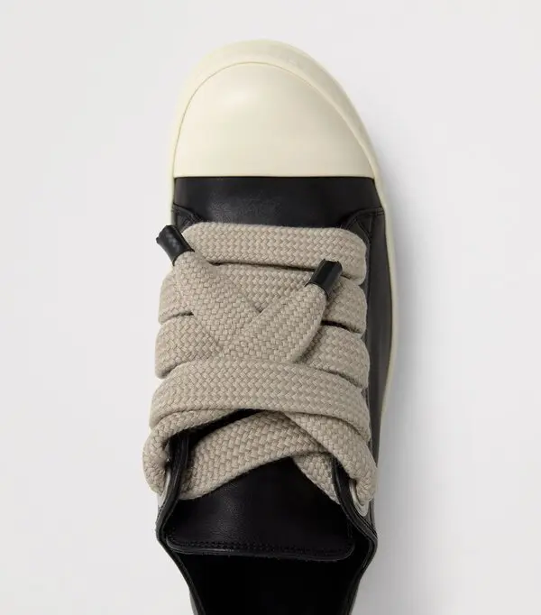 Rick Owens Leather Jumbo Low-top Sneakers
