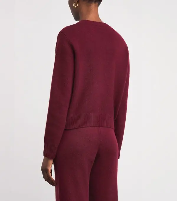 SPORTY & RICH Cashmere-wool Blend Crew Neck Sweater