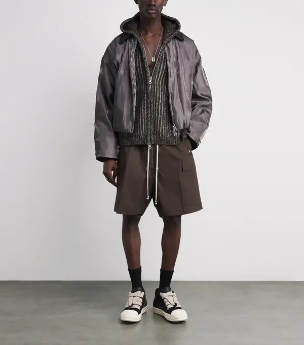 Rick Owens Bela Cargo Shorts - Brown