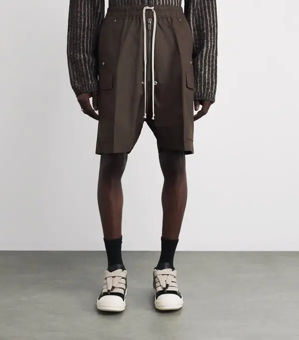 Rick Owens Bela Cargo Shorts - Brown