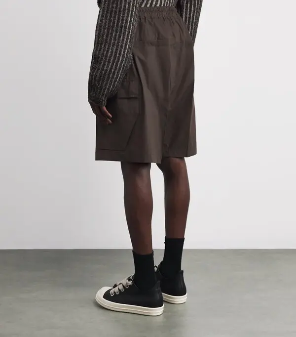 Rick Owens Bela Cargo Shorts - Brown