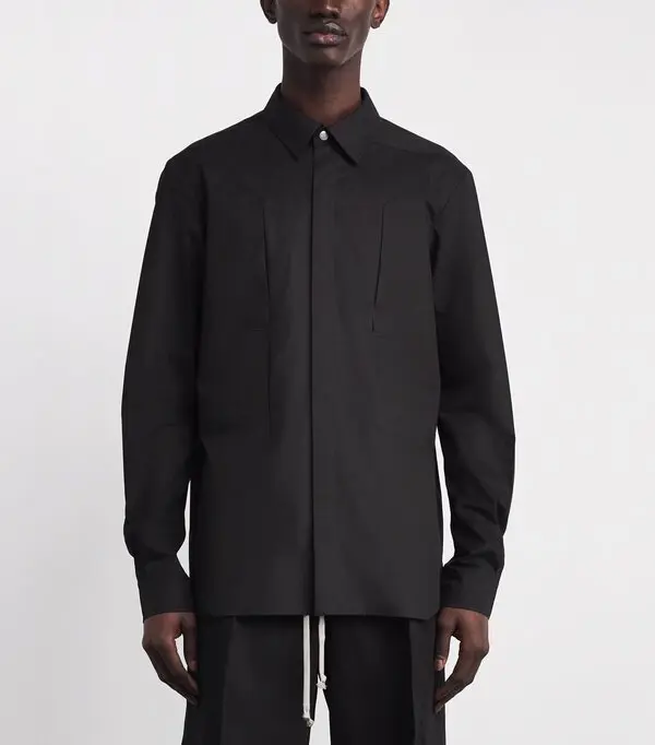 Rick Owens Cotton Fog Overshirt