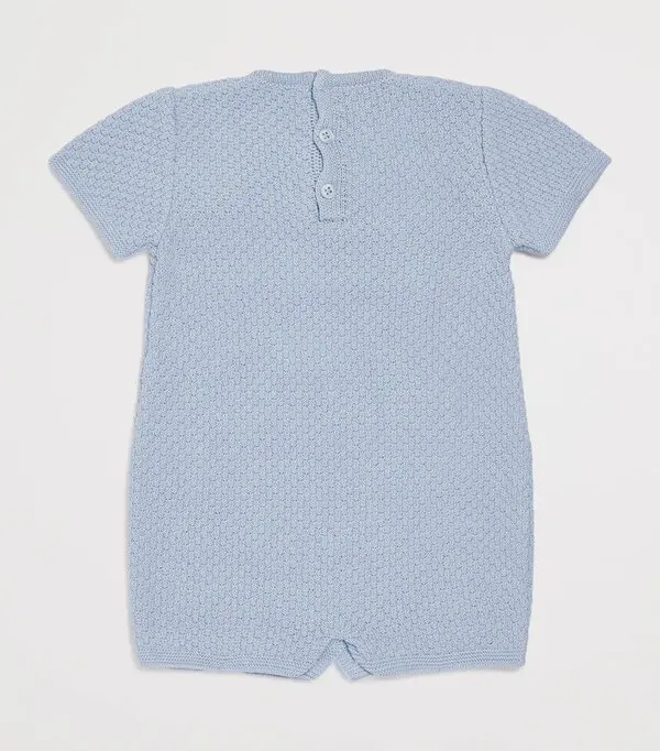 PAZ RODRIGUEZ Cotton Knitted Espuma Playsuit