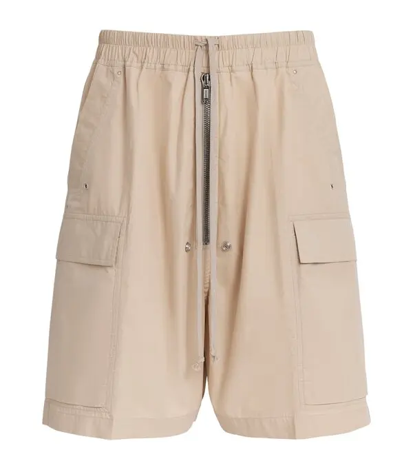 Rick Owens Bela Cargo Shorts - Beige