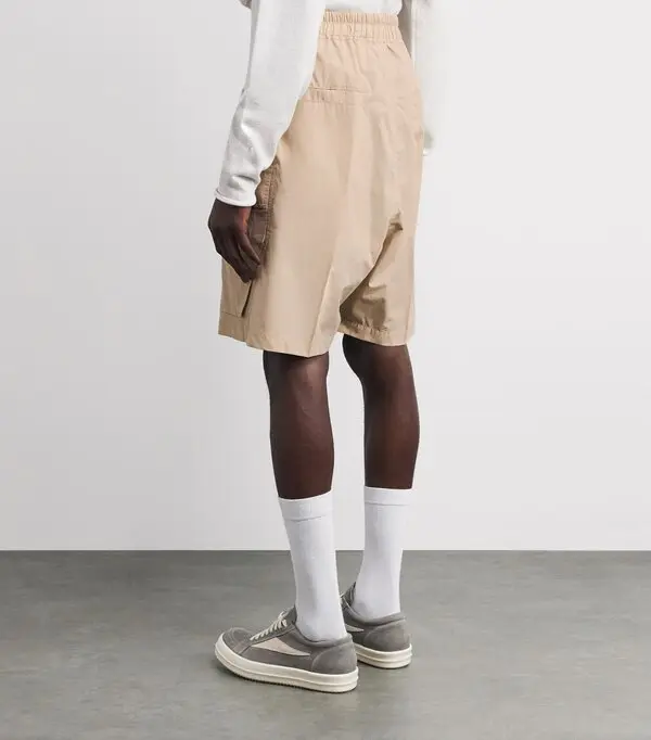 Rick Owens Bela Cargo Shorts - Beige