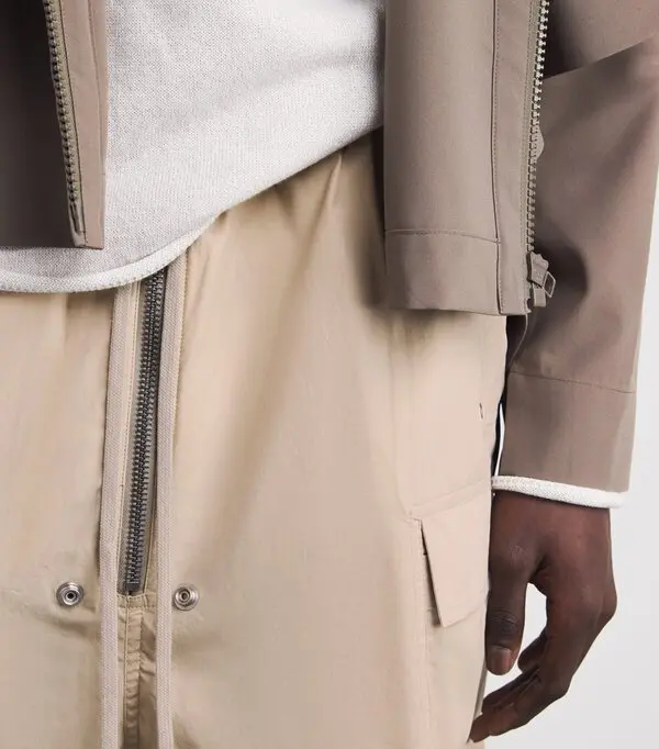 Rick Owens Bela Cargo Shorts - Beige