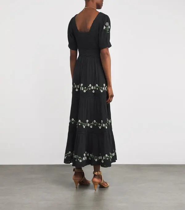 Rixo Cotton Philippa Midi Dress