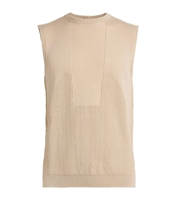 Rick Owens Virgin Wool Jacquard Tank Top