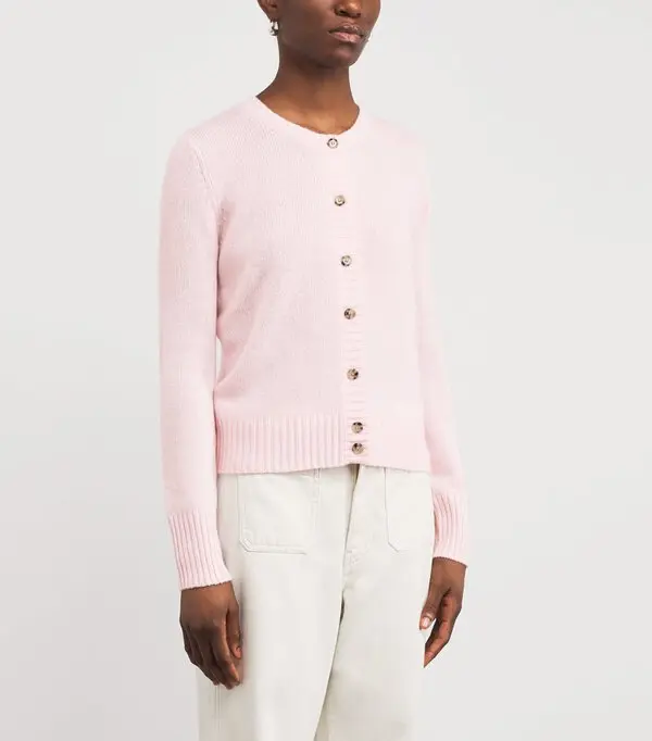 ALLUDE Cashmere Button-up Cardigan