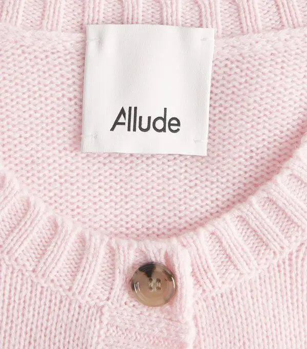 ALLUDE Cashmere Button-up Cardigan