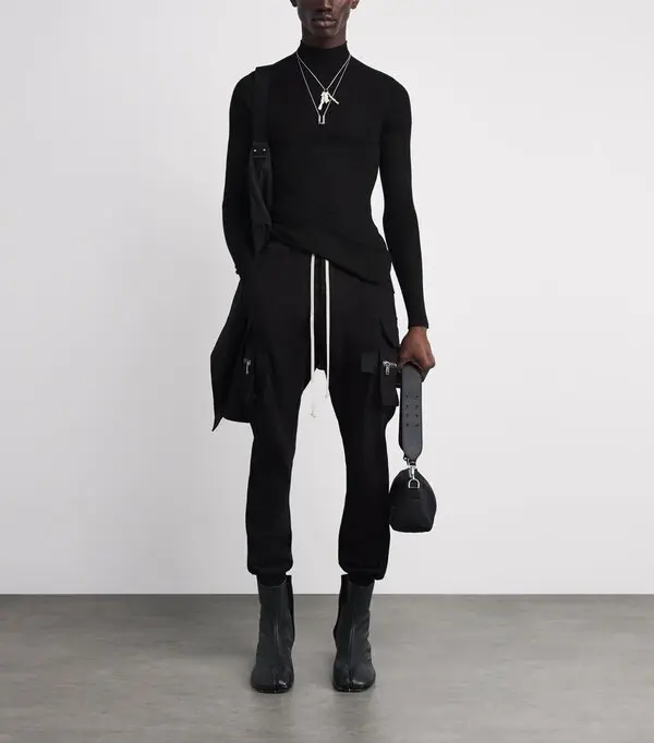 Rick Owens Virgin Wool Ribbed Lupetto Sweater