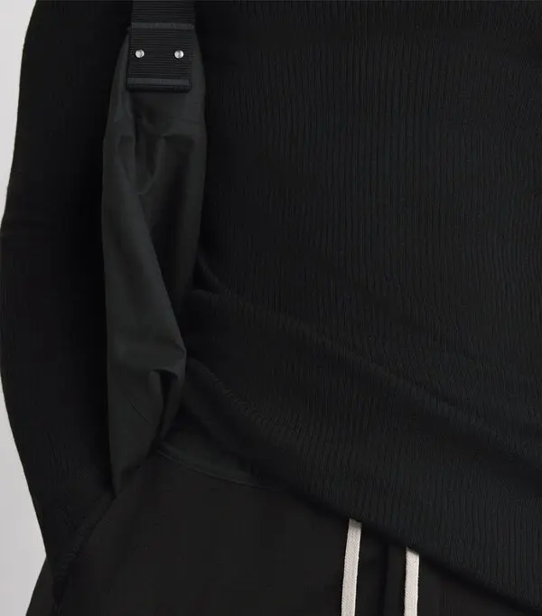 Rick Owens Virgin Wool Ribbed Lupetto Sweater