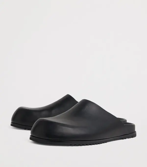 Rick Owens Leather Granola Mules