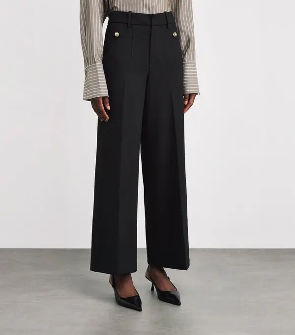 FRAME Wide-leg Palazzo Trousers