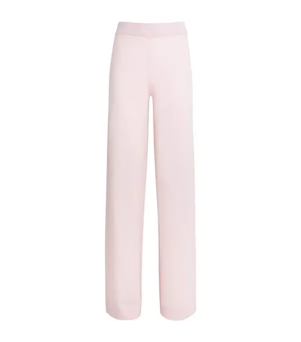 ALLUDE Virgin Wool-cashmere Straight Trousers