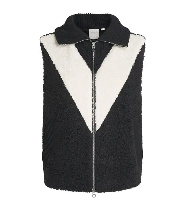 Varley Bouclé Sherpa Caspian Gilet - Black