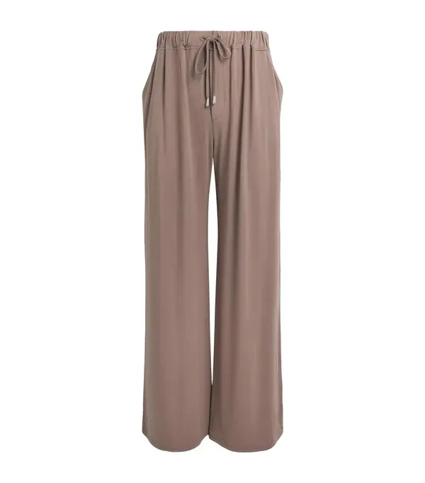 HOMEBODY Drawstring Loose Pyjama Bottoms - Brown