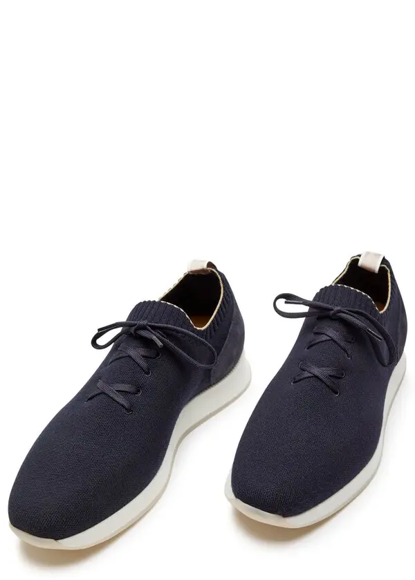 AURELIEN Knit Sneakers - Navy