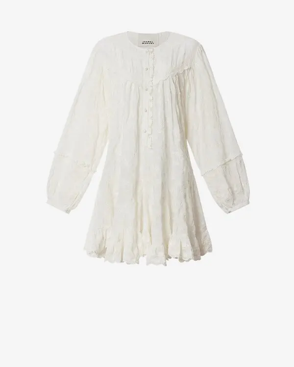 Isabel Marant Zame Floral Embroidered Mini Dress