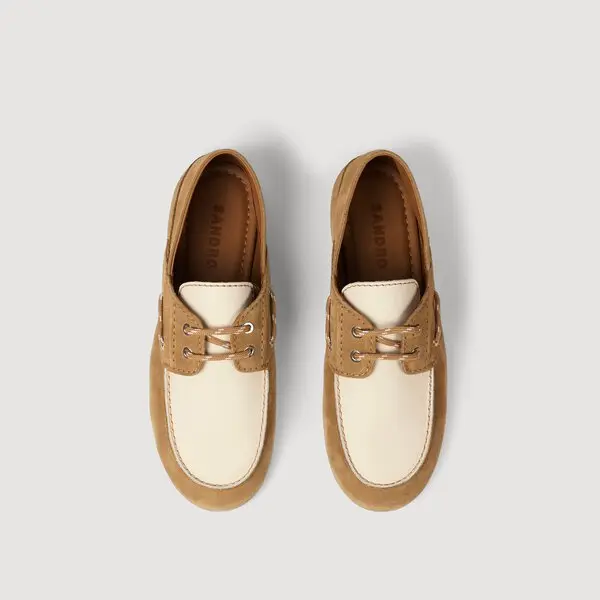 Sandro Boat Shoes - Beige