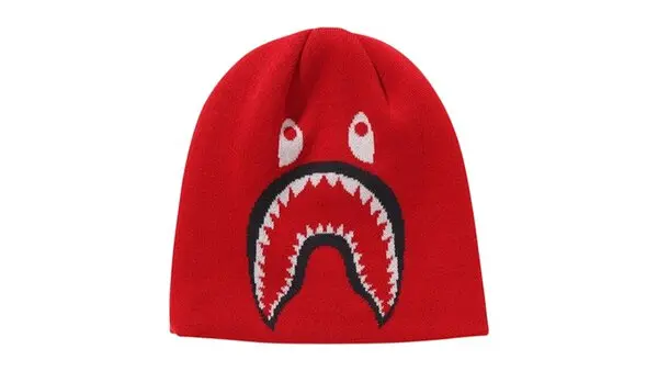 BAPE Shark Knit Cap - Red