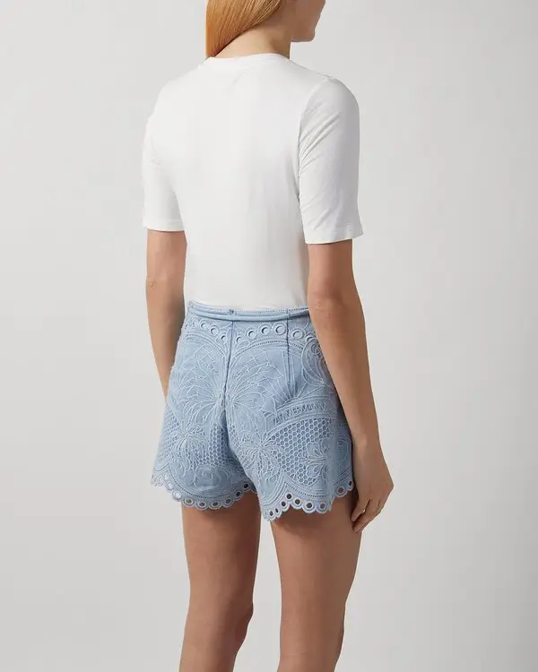 Zimmermann Daylight Denim Shorts - Light Blue