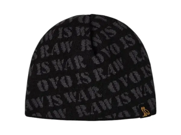 OVO X Wwe Raw Is War Beanie - Black