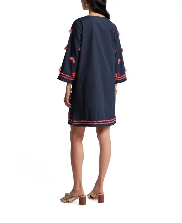 FRANCES VALENTINE Capri Tunic - Navy/pink