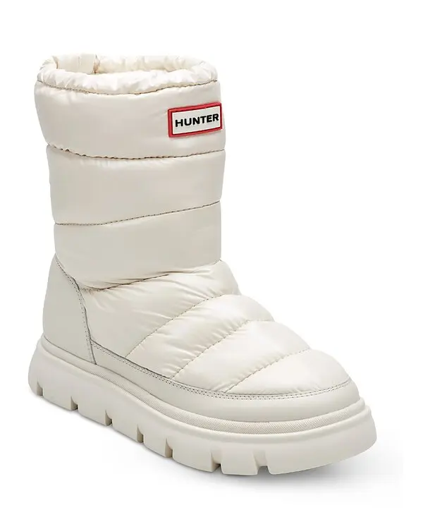 Hunter Maribels 2 Puffer Boots - Ivory
